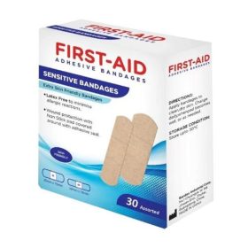 First Aid - Sensitive Bandages Assorted 30's - medicaltradehub.com
