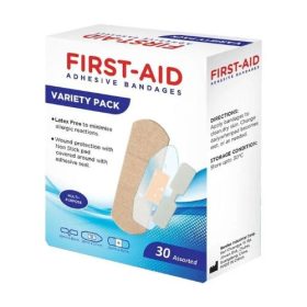 First Aid - Variety Pack Bandages Assorted 30's - medicaltradehub.com